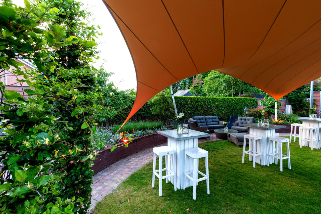 A Texstyleroofs tailored Shade sail roof - Texstyleroofs.com