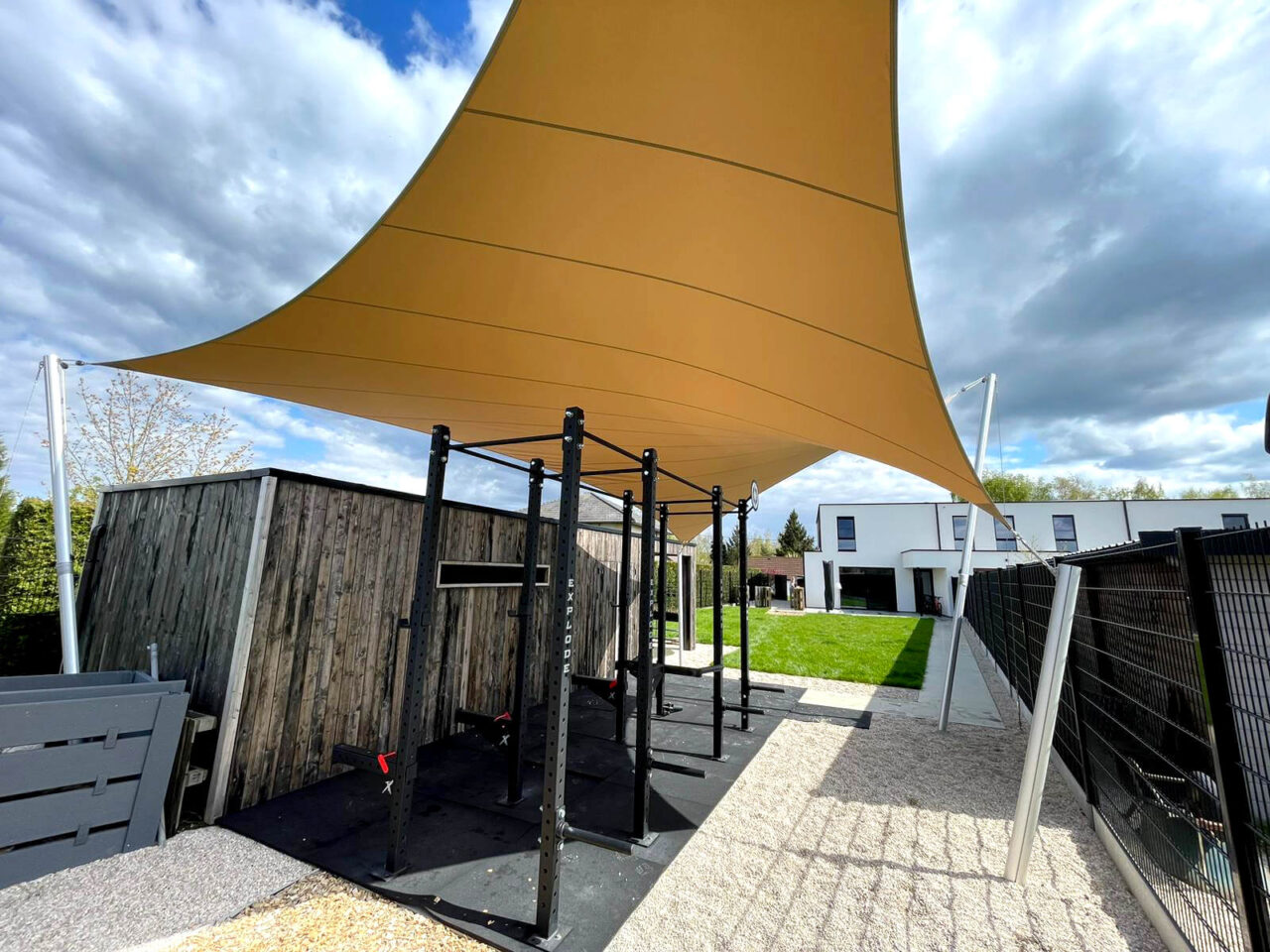 US Coast Guard Base Miami Beach sport area design shade sail ...